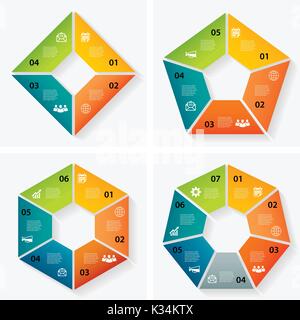 9 Infografikvorlagen – Zeitachse, Balken- und Liniendiagramme, Pyramide ...