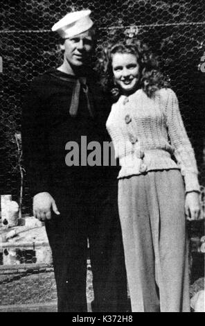 Marilyn Monroe, James Dougherty, erster Ehemann Stockfoto, Bild ...