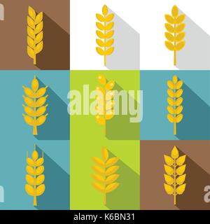 Getreide Icon Set, outline Style Vektor Abbildung - Bild: 154439579 - Alamy