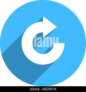 Kreisförmigen Pfeil, Kreis-Pfeil-Symbol. Rotation, neu zu starten ...