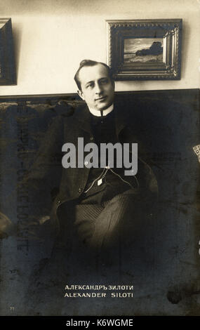 Pianist und Dirigent Alexander Siloti (1863-1945). Museum: private ...