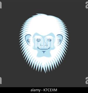 Yeti Schlafsack emoji. Bigfoot schlafend emotion Gesicht. Abominable ...