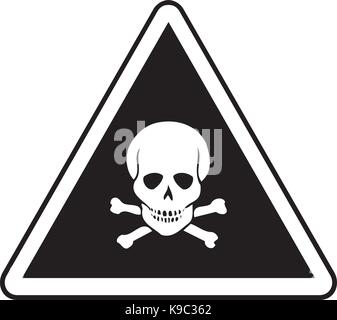 Giftige Warnzeichen. Gefahrensymbole Vektor Abbildung - Bild: 183292301 ...