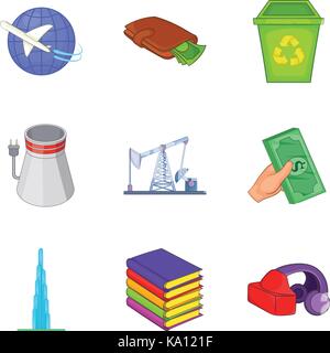 Aktiengesellschaft Symbole, Cartoon Stil Stock-Vektorgrafik - Alamy