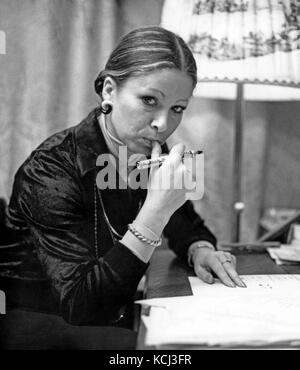 Wolfgang Kielings bereits Ehefrau Monika Gabriel, Deutschland 1970er ...