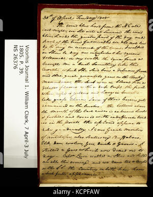 Ein Eintrag aus dem Voorhis Journal vom 7. März 1806 beschreibt die ...