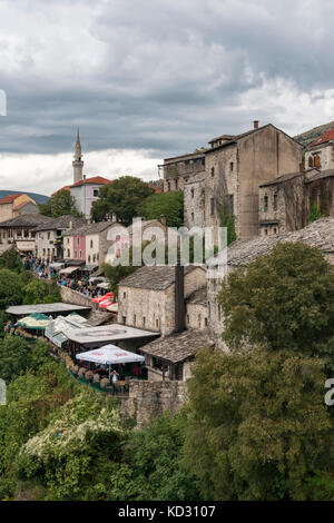 Bosnien und Herzegowina - Mostar. Altstadt Mostar - türkisches Haus (b ...