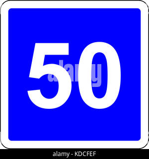 Schild mit vorgeschlagenen Geschwindigkeit von 120 km/h Stockfoto, Bild ...