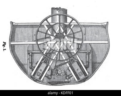Abschnitt der SS Great Britain; Upper Deck der SS Great Britain 1845 ...