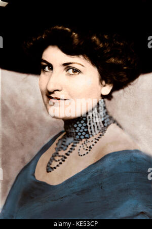 Alma Mahler mit Hut Alma Mahler mit Hut im Jahr 1909 oder 1910. Mahlers ...