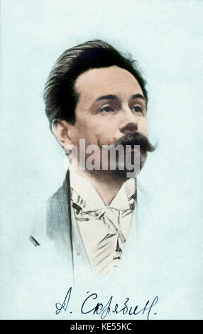 ALEXANDER SCRIABIN (1872-1915), russischer Komponist und Dirigent um ...
