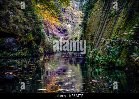 Die kamnitz Schlucht, (deutsch: kamnitzklamm oder Deutsch: edmundsklamm ...