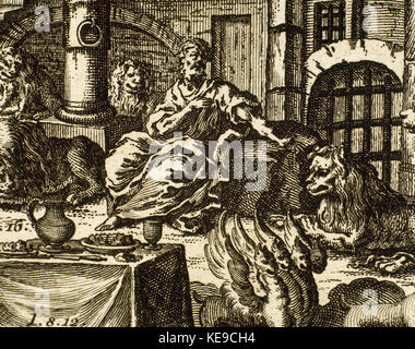 Daniel in der Löwengrube - nach Abbildung von J James Tissot. Buch ...