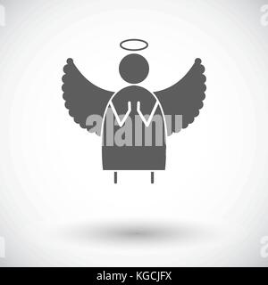 Engel-Symbol. Flache Vektor zugehörige Symbol für Web und mobile ...