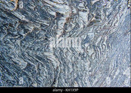 Franz Josef Gletscher. Nahaufnahme der Gletscherspalten in der ...
