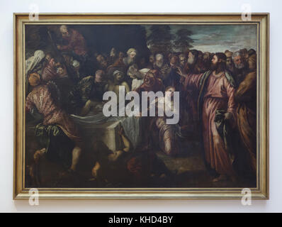 Gemälde 'Lazarus-Auferweckung' des venezianischen Renaissance-Malers ...