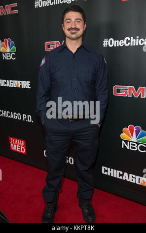 "Chicago P.D." cast members, from left, Jesse Lee Soffer, Jason Beghe ...