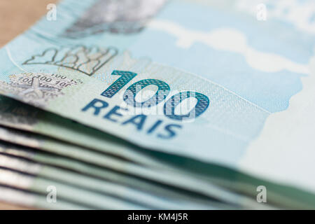 Geld aus Brasilien. Stellt der real, die brasilianische Währung ...