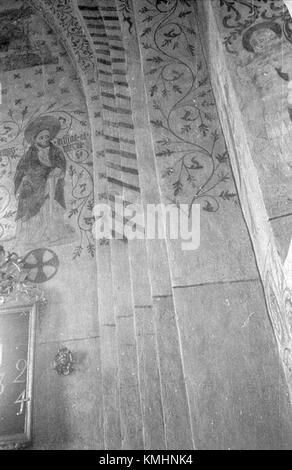 Die Tensta-Kirche in Stockholm, Schweden, ist ein historisches Gebäude ...