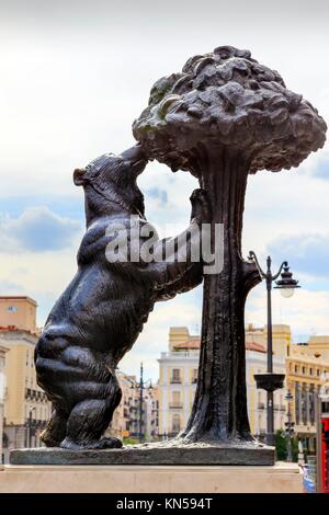 Stadt, Tor, Madrid, Madrono, Oso, Puerta, Sol, Spanien, Europa, Square ...