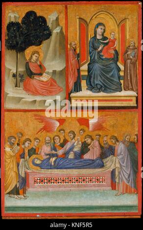 Diptychon mit der Jungfrau mit dem Kind und die Kreuzigung Diptychon mit Maria mit dem Kind und ...