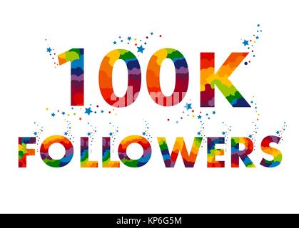 Gratulation Zahl Beschriftung, 100k feiern Anhänger Symbol, Web online ...