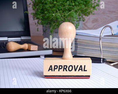 Zertifizierte Genehmigung Vereinbarung Bestätigung Konzept Stockfoto ...