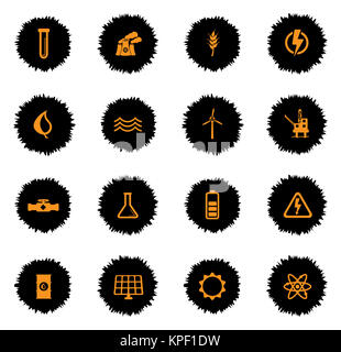 Bei der Stromerzeugung einfach Symbole Stockfotografie - Alamy