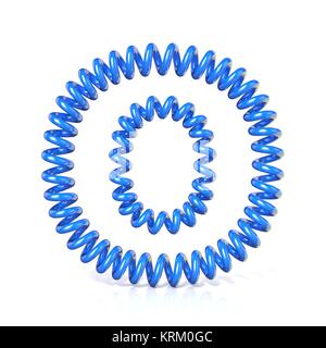 Feder, Spirale schreiben Kabel Font Collection - X.3 D Stockfotografie ...