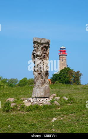 Svantovit, slawischen Gott Skulptur an der slawischen Burg, Turm, Kap ...