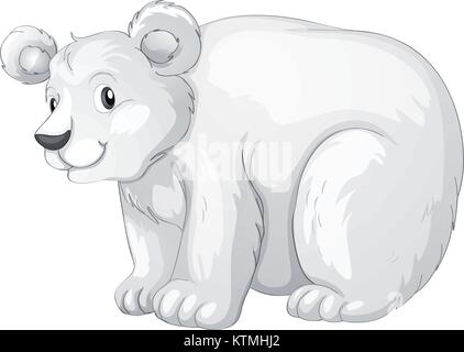 Eisbär auf Kreis Logo. Überblick Abbildung: Eisbär auf Kreis vektor ...