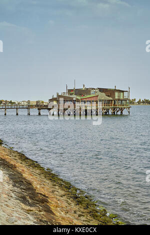 Restaurant auf Stelzen, Walvis Bay, Namibia, Stilt House, Whale Bay ...
