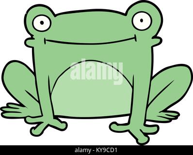 Frosch Cartoon Charakter Vektor Abbildung - Bild: 176035302 - Alamy