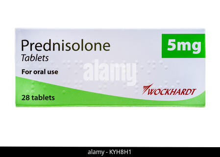 Prednisolon Tabletten Kortikosteroide (Steroide Medikamente Stockfoto ...