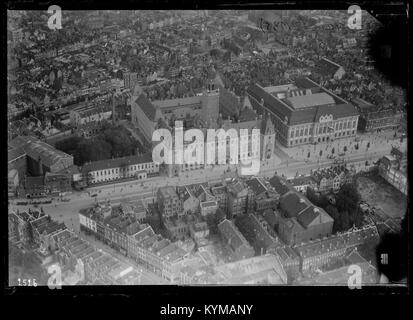 Luftaufnahme von Rotterdam, aufgenommen zwischen 1920 und 1940, zeigt ...
