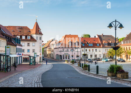 Kurort Hartha, Deutschland - 30. Mai 2016: Blick auf die Straße mit ...
