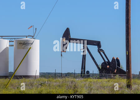 Texas, USA, Urban, Oel, Bohrer, Wasser, Zisterne, Pumpe, Oelforderung ...
