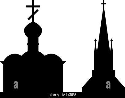Katholische Kirche Symbol Vektor Abbildung - Bild: 234174176 - Alamy