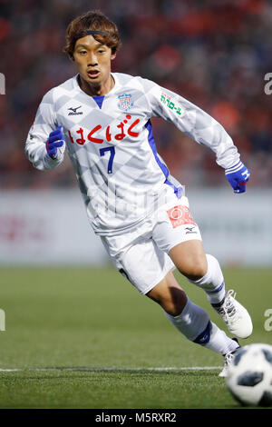 Saitama, Japan. 25 Feb, 2018. /Hitoshi Shiota (Ardija) Fußball: 2018 ...