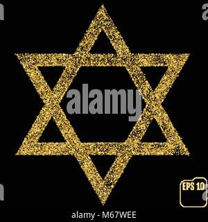 Davidstern-Vektor-Logo. Judentum oder jüdischen Set icons Vektor ...