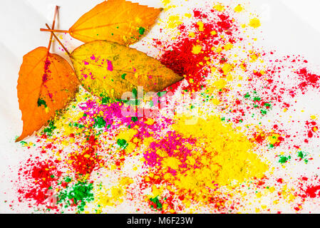 Holi Pulver verwendet Festivals der Farbe in Hinduismus und Indische ...