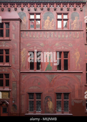 Rathaus Basel-Stadt Innenhof Fresken Stockfotografie - Alamy