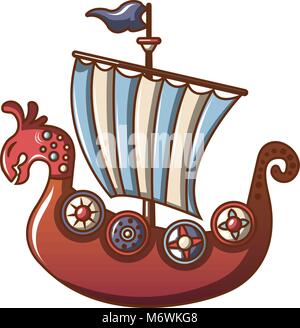 Fregatte Icon Cartoon Vektor. Militärschiff. Kriegsschiff Navy ...