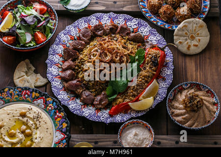 Im Nahen und Mittleren Osten oder arabische Gerichte: Shish Kebab ...