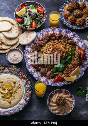 Im Nahen und Mittleren Osten oder arabische Gerichte: Shish Kebab ...