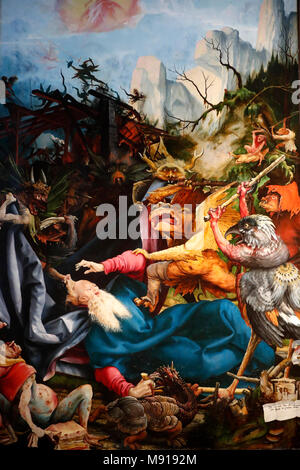 Isenheimer Altar mit der Versuchung des Heiligen Antonius von Matthias ...