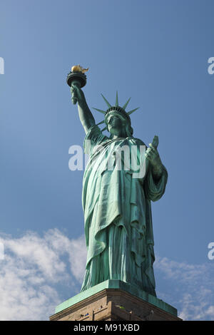 berühmte Statue Freiheit Freiheit Wahrzeichen Logo New York Piktogramm ...