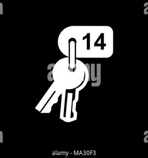 Schlüssel einfach Symbol Piktogramm Umrisse Vector Illustration Stock ...