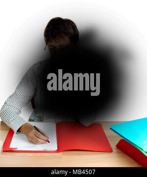 Die altersbedingte Makuladegeneration (AMD). Fundoscopy Bild der ...