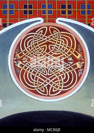 Keltische Malerei von Gordon Wain (Detail) von heidnischen Romano ...